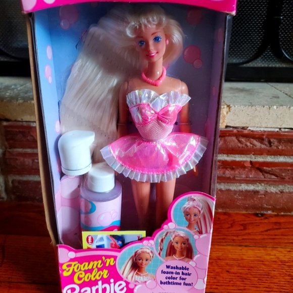 Mattel | Toys | Vintage Foam N Color Barbie Rare | Poshmark